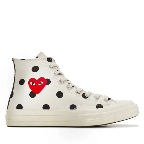CDG Play Converse Polka Dot Red Heart Chuck Taylor All Star ’70 High ...