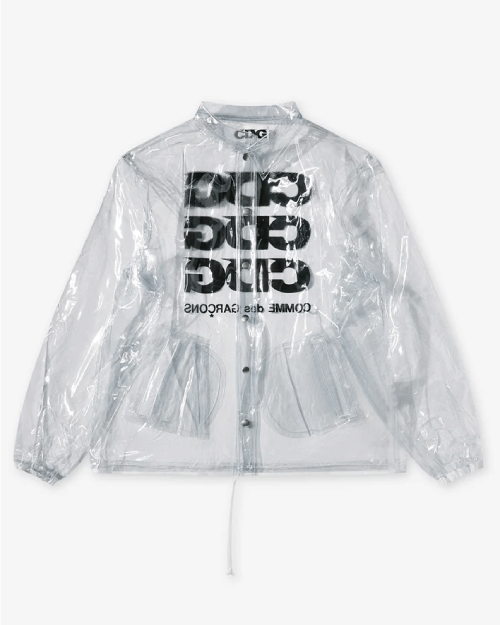 CDG Transparent Coach Jacket – Clear - Comme Des Garcons UK